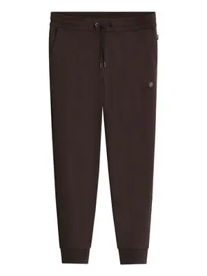 BOSS Cotton-blend Track Pants With Double B Monogram Badge - Dark Brown