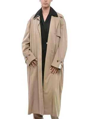 Rokh Layered-detail Trench Coat - Neutrals
