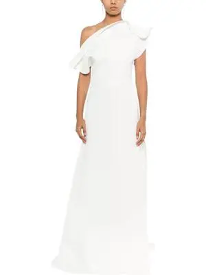 Maticevski Bonded Architectural Gown - White