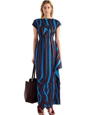 Proenza Schouler Isoria Dress - Cyan/amarone