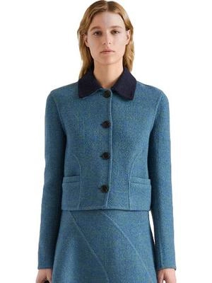 Proenza Schouler Gaelle Jacket - Green/midnight Multi