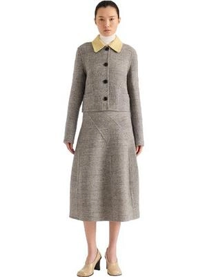 Proenza Schouler Gaelle Skirt - Ecru/tahini Multi