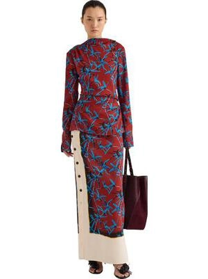 Proenza Schouler Anais Skirt - Madder Multi