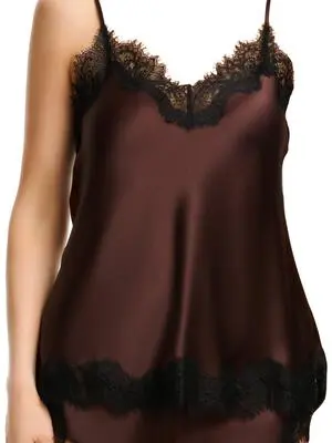 SAINTED SISTERS Brown Sainted Sisters Scarlett Cami In Chocolate Black