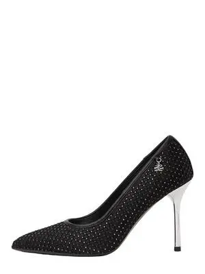 Karl Lagerfeld Sarabande Gemstone Mesh Heels Black/silver