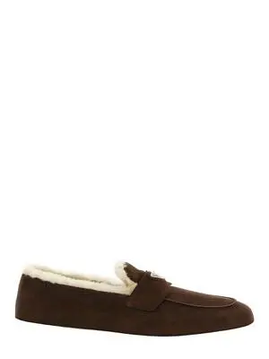 Prada Suede Loafers Brown
