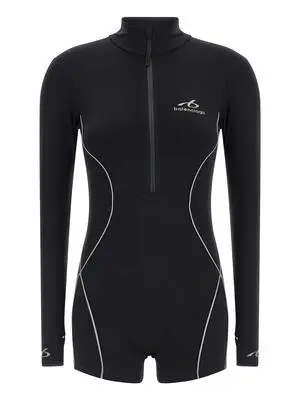 Balenciaga Techwear' Bodysuit - Black