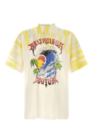 Balenciaga Extreme Tie Dye' T-shirt - Multi
