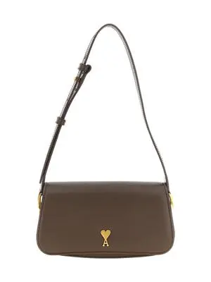 AMI Paris Paris Paris' Shoulder Bag - Brown