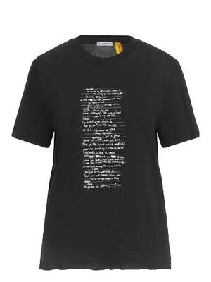 Moncler Cotton T-shirt With Print - Black