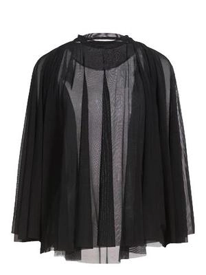 MAISON MARGIELA Tulle Mock Neck Top - Black