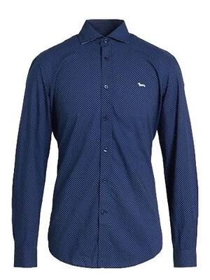 HARMONT & BLAINE Shirt Size Cotton - Navy