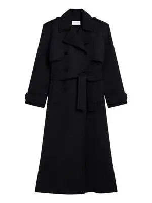 THE FRANKIE SHOP Nikola Wool And Cashmere Blend Coat - Black