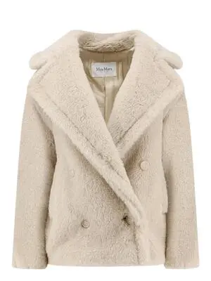 Max Mara Mxmalcuno Alpaca, Wool, And Silk Jacket - Beige