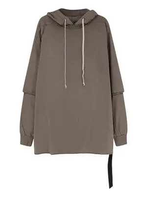 Rick Owens Tommy Hustle Cotton Sweatshirt - Grey