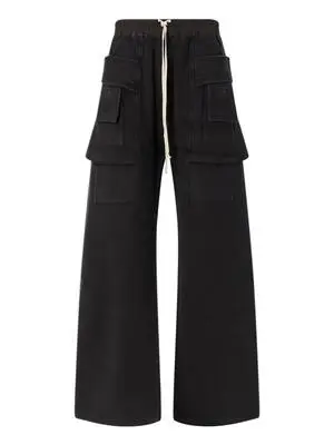 Rick Owens Cotton Cargo Pants - Black
