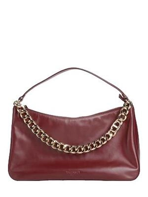 TWINSET Handbag Burgundy Cow Leather - Red