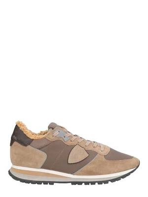 Philippe Model Sneakers Size Leather, Textile Fibers - Beige