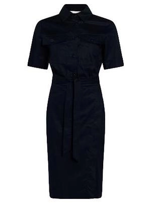 COMPAGNIA ITALIANA Midi Dress Size Cotton - Navy