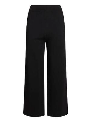 Alpha Studio Merino Wool Wide-leg Pants - Black