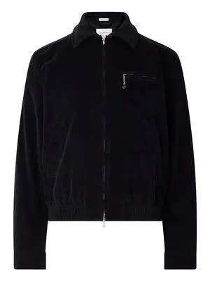 SECOND / LAYER Cotton-corduroy Blouson Jacket - Black