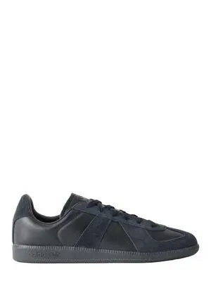 ADIDAS ORIGINALS Bw Army Suede-trimmed Leather Sneakers - Black