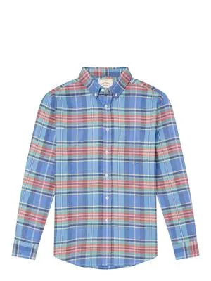 Portuguese Flannel Lucia Checked Cotton-flannel Shirt - Blue