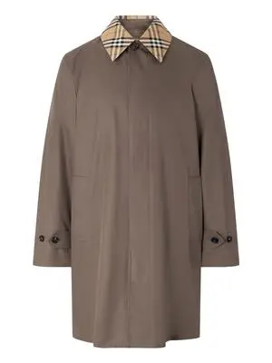 Burberry Tottenham Checked Cotton-gabardine Trench Coat - Brown