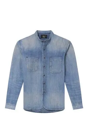Ralph Lauren RRL - Tombstone Washed Denim Shirt - Men - Blue - S Light Blue