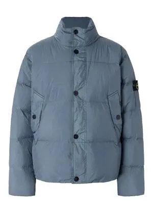 Stone Island Quilted Shell Down Jacket Blue