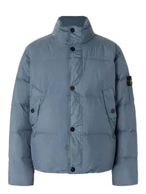 Stone Island Quilted Shell Down Jacket - Blue