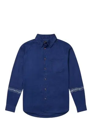Kapital Printed Linen Shirt - Blue