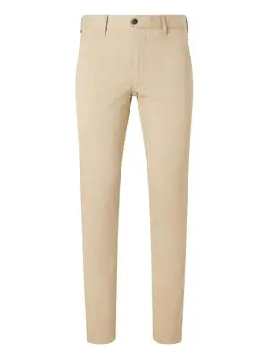 SLOWEAR Straight-leg Cotton-blend Twill Trousers - Neutrals