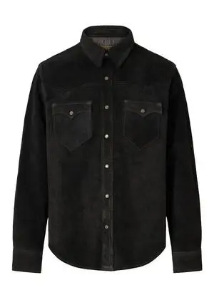 Ralph Lauren Willett Suede Jacket - Black