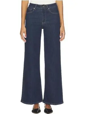 Good American High Palazzo Ankle Jeans - Indigo