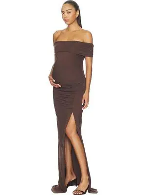BUMPSUIT The Sleeveless Evening Dress - Chocolate