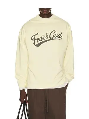 Fear Of God Long Sleeve Graphic Tee - Chalk