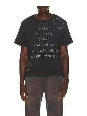 STRIKE OIL Strike Oil Let There Be Light Tee In Black.