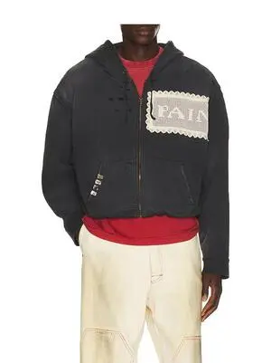 STRIKE OIL Pain Bubble Zip Hoodie - Black