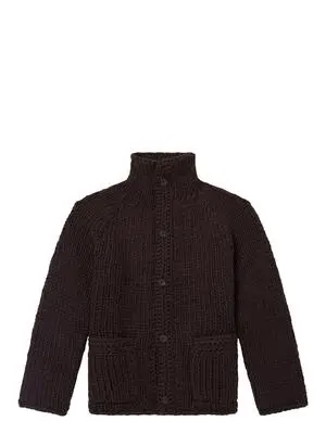 CASEY CASEY Camille Virgin Wool Cardigan - Brown
