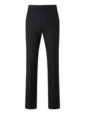 TOM FORD Slim-leg Wool-twill Trousers - Black