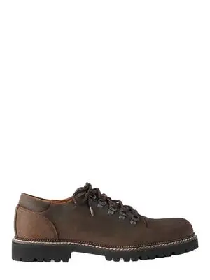 Mr P. Leather Derby Shoes - Brown