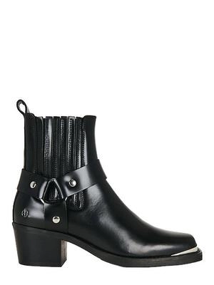 ANINE BING Mid Biker Boot - Black