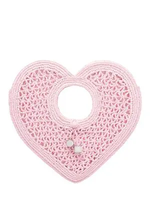 Jacquemus Le Spiaggia Coeur Leather-trimmed Raffia Tote Bag - Pink