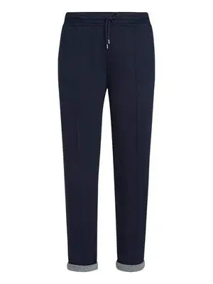 Brunello Cucinelli French Terry Drawstring Sweatpants - Blue
