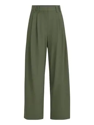 Brunello Cucinelli Tropical Luxury Wool Tailored Trousers - Green
