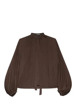 TOM FORD Plissé Sunray Shirt - Green