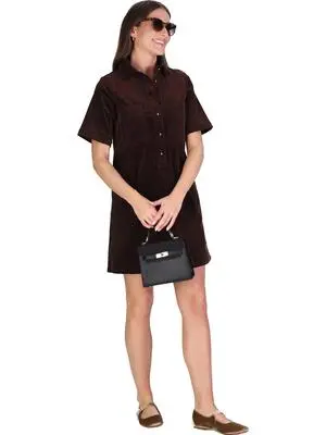 DUFFIELD LANE Corduroy Mary Dress - Brown