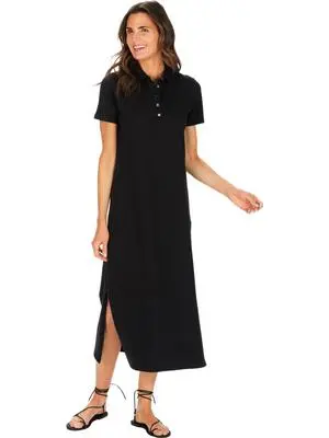 DUFFIELD LANE Burton Polo Dress - Black