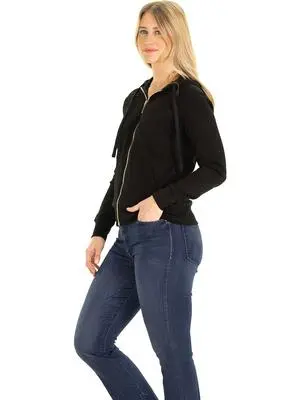 DUFFIELD LANE WHOLESALE The Freya Full Zip Hoodie - Black